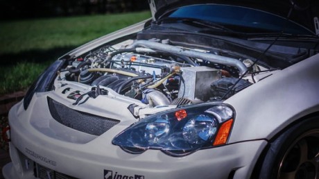 (イングランド)HKS元デモカー!TOPSECRETチューン!GT2835タービンVプロ制御!DC5インテグラ･タイプR