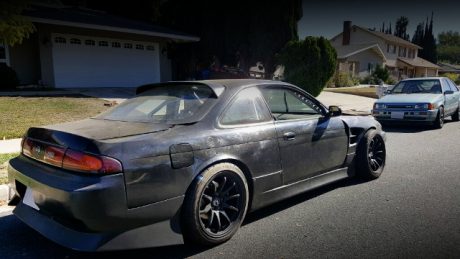 VH45改4.5Lターボエンジン!300ZX用5速MT組み合わせ!NX社NOS装着!S14日産240SXのアメリカ中古車を掲載