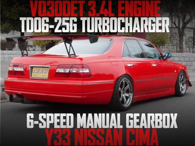 VQ30改3.4リッター化!TD06-25GタービンVプロ制御!6速マニュアル!Y33日産シーマ30TRの国内中古車を掲載