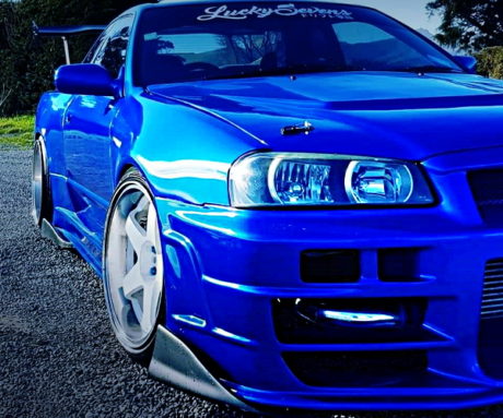 Bee☆R製B324Rキット!R34GTR顔!RB25DETスワップ改GT35タービン!R32スカイライン2ドアのニュージーランド中古車を掲載