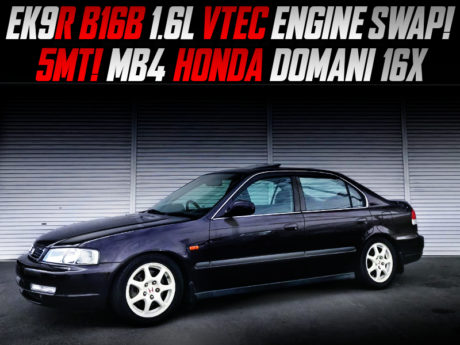 EK9シビックタイプR用B16B型VTECエンジンスワップ!5速MT!MB4ホンダ･ドマーニ16Xの国内中古車を掲載