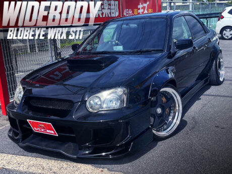 オーバーフェンダー公認!CHARGE SPEEDエアロ!BLITZ車高調＆SSRアルミ!GDB涙目インプレッサWRX STiの国内中古車を掲載