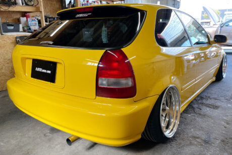 エアサス!アウトリップ!BMDホイール!ベガスイエロー塗装!スタンスマガジン掲載!EK4シビックSiRの国内中古車を掲載