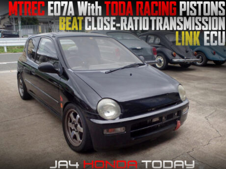 MTREC仕様E07A改TODAピストン組み込み!リンクECU!ビート用クロスミッション!JA4型トゥデイの国内中古車を掲載