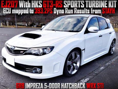 EJ207改HKS製GT3-RSタービン!STAYH様セッティングECU!GRBインプレッサ5ドアハッチWRX STIの国内中古車を掲載