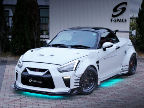 LBネイションGT-Kワイドボディ!ロンシャンXR-4!チタンマフラー!LA400K型ダイハツ・コペンローブの国内中古車を掲載