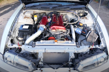 VERTEX RIDGEワイドボディ!380PS!SR20改2.1L!HKS製GT-RSタービン!パワーFC!S14後期シルビアK’sの国内中古車を掲載