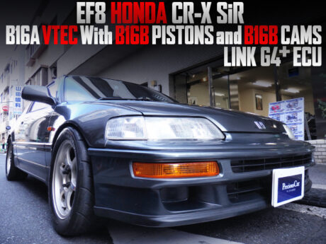 B16Bピストン＆B16Bカム組込B16A型VTEC!リンクG4+制御!EF8型ホンダCR-X SiRの国内中古車を掲載
