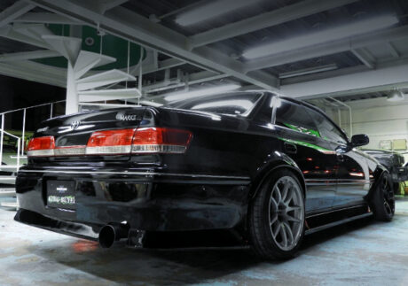 1JZ改GCGシングルターボ!HKS製Vプロ制御!5速MT公認!オーバーフェンダーワイド!JZX100マークIIツアラーVの国内中古車を掲載