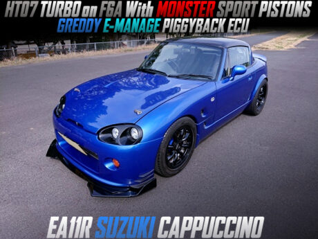 MONSTER SPORTピストン組込!リビルトF6A＆HT07タービン!eマネージ!5速MT!EA11R型カプチーノの国内中古車を掲載