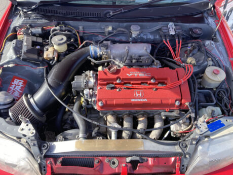 DC2R流用B18C型VTECエンジン移植!クロスMT!リンクECU!フルスポット増し!EF8型ホンダ CR-X SiRの国内中古車を掲載