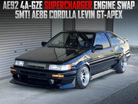 AE92流用4A-GZEスーパーチャージャー換装!5速MT!前後オーバーフェンダー!AE86レビンGT-APEXの国内中古車を掲載