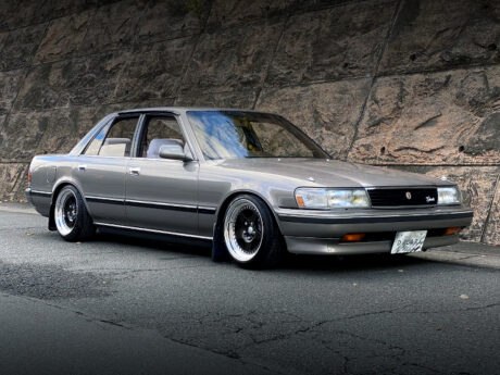 なにわ管!WORKマイスターCR01履き!当時カタログ付!純正5速MT!GX81型マーク2セダンGRANDEの国内中古車を掲載