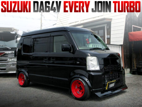 オーバーフェンダーワイド化!ひっぱりタイヤ!K6Aターボ＆5速MT!DA64V型エブリイJOINターボの国内中古車を掲載