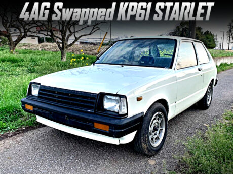 16バルブ4AGエンジンスワップ！5速マニュアル！KP61型スターレットの国内中古車を掲載